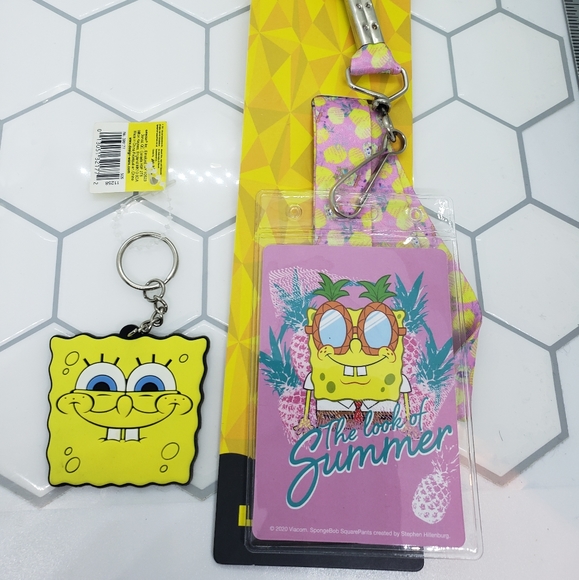 SpongeBob Squarepants | Accessories | Spongebob Lanyard Mini Keychain ...
